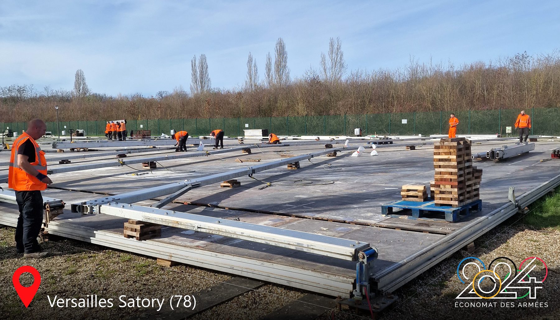 Démarrage d'un nouveau "chantier JO" à Versailles-Satory - Economat des ...